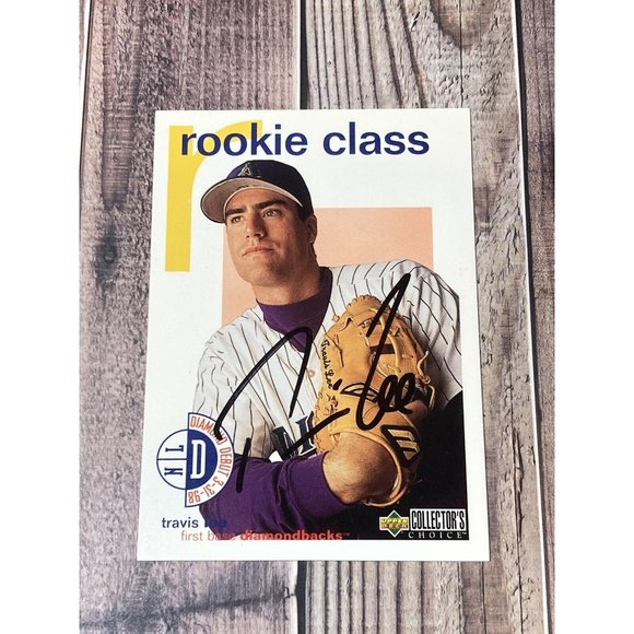 Toys | Travis Lee Autographed Baseball Card 1998 Upper Deck Rookie ...